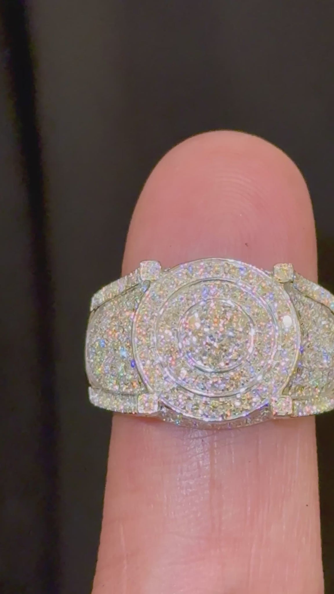 3.17 CARAT CERTIFIED LAB GROWN DIAMONDS STERLING SILVER RING| WDUSA